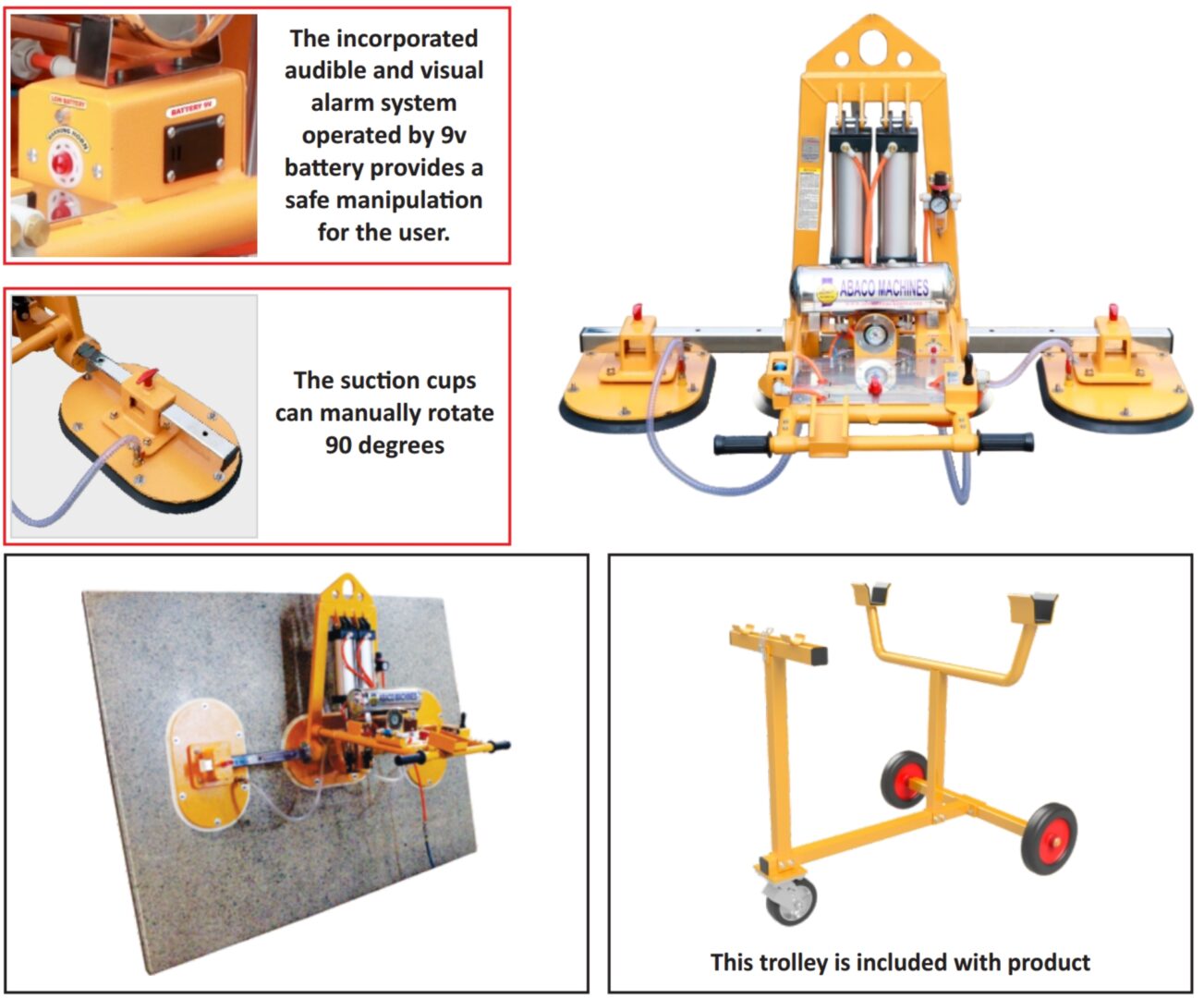 Abaco Stone Vacuum Lifter SVL75 | StoneToolShop