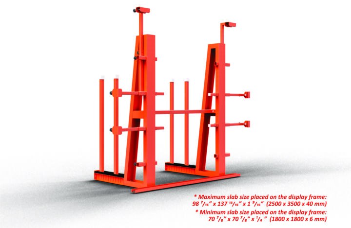 ABACO HEAVY-DUTY DISPLAY STAND RACK - AHDSR078 - ABACOMACHINES