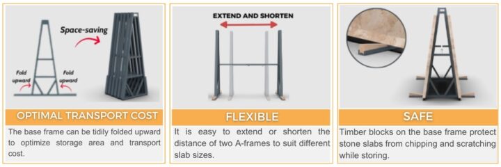 ABACO FOLDING ADJUSTABLE GIANT TRUCK A-FRAME – AFGTA096